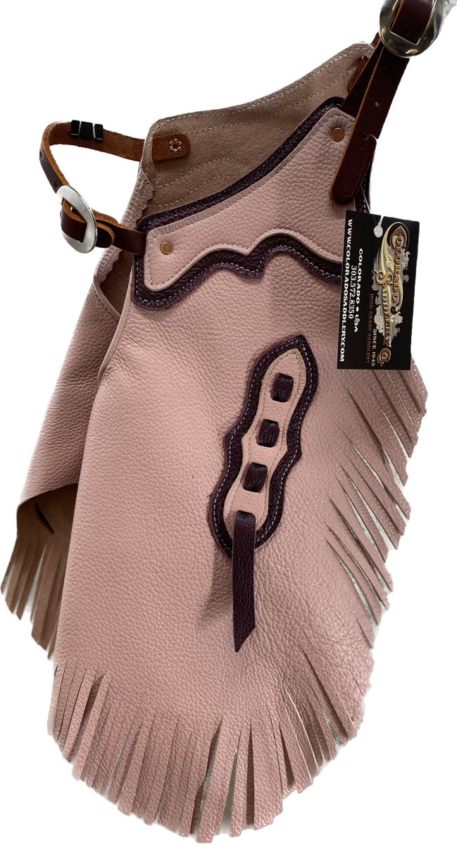 Kids Pink and Purple Chinks – Colorado Saddlery